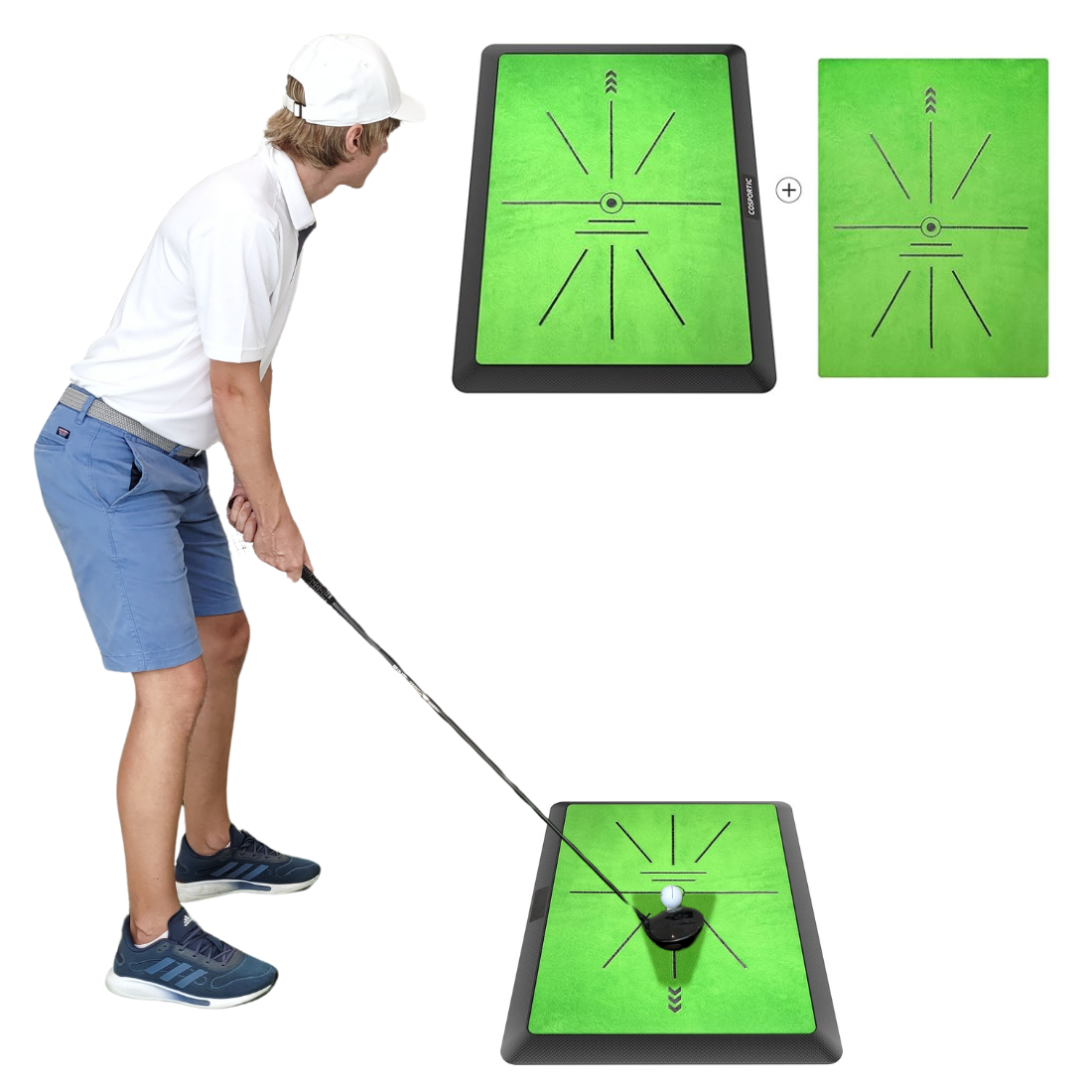 TGP StrikePro Golf Divot Board - Swing Path Trainer Mat – The Golfer's Pick