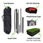 Golf Net Pro 10x7 ft | Portable Golf Driving Net | Indoor And Outdoor ...